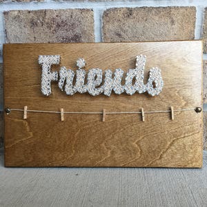 Custom Made to Order Friends String Art Board With Picture Hangers - Etsy