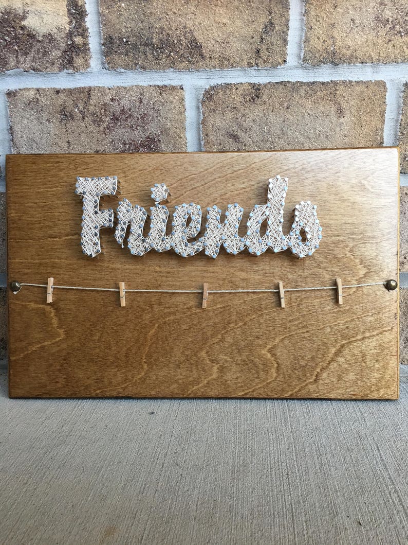 Custom Made to Order Friends String Art Board With Picture - Etsy
