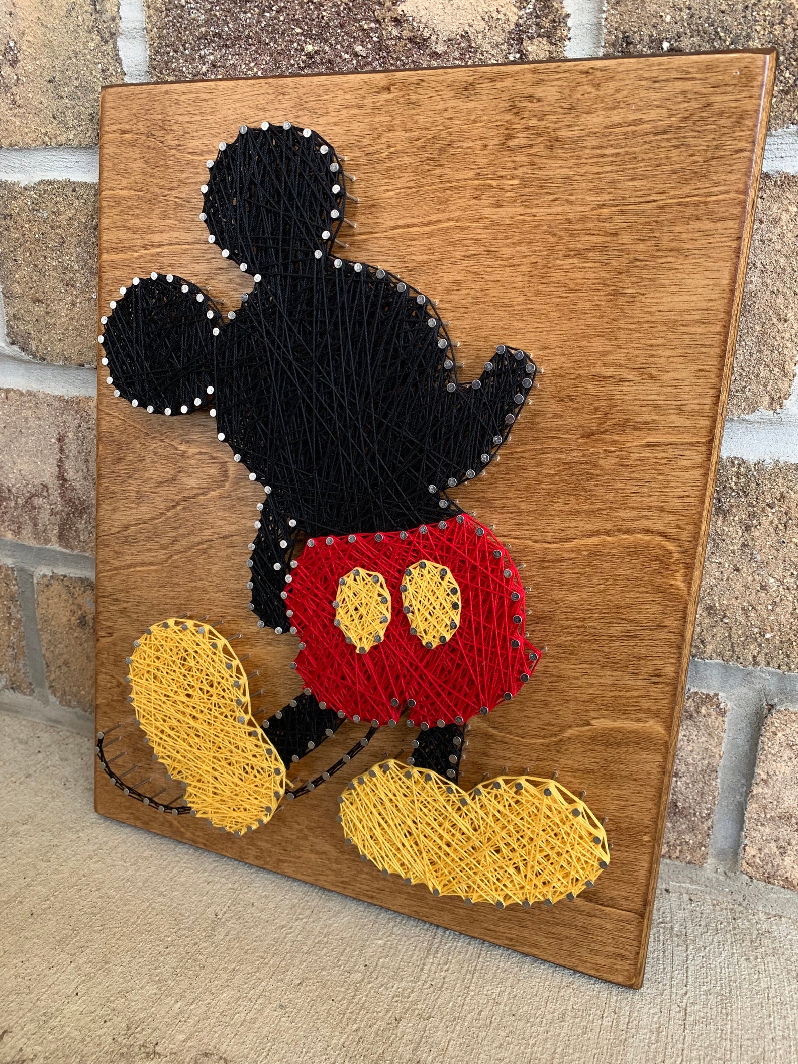Custom Made to Order Disney Character Mickey Mouse String Art - Etsy