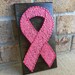 Made to Order Breast Cancer Ribbon String Art Board - Etsy