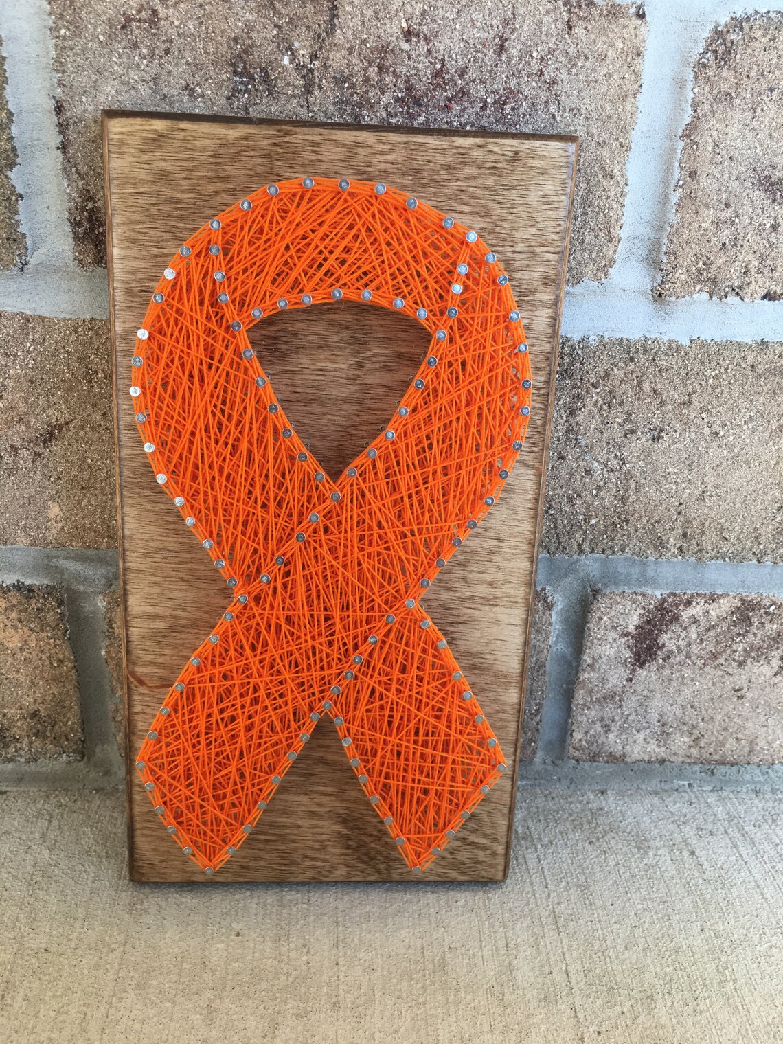 Custom Made to Order Leukemia Cancer Ribbon String Art Board - Etsy