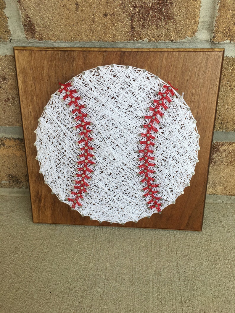 Custom Made to Order Baseball String Art - Etsy
