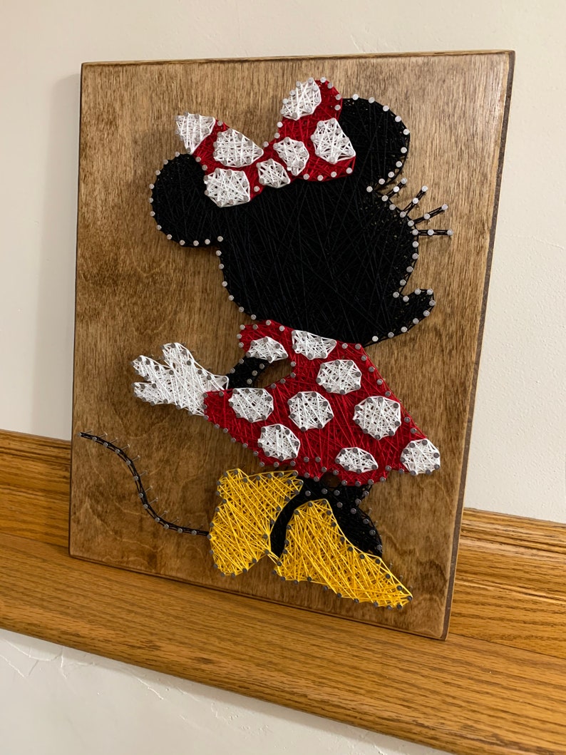 Custom Made to Order Minnie Mouse String Art Board - Etsy