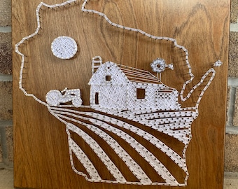 Custom Made to Order Pig string art | Etsy