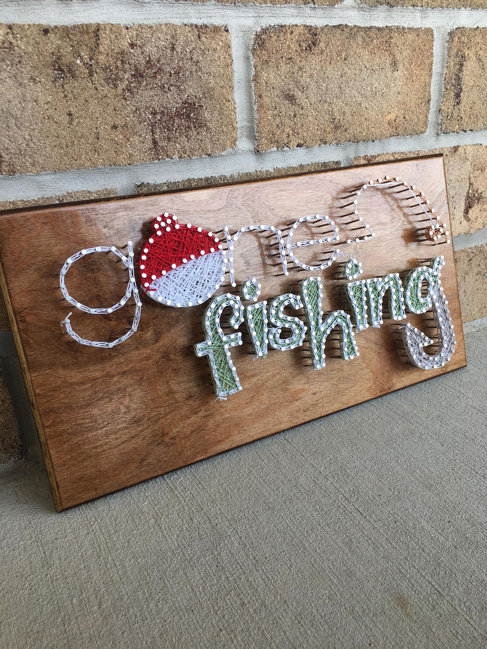 Custom Made to Order Gone Fishing String Art Board | Etsy