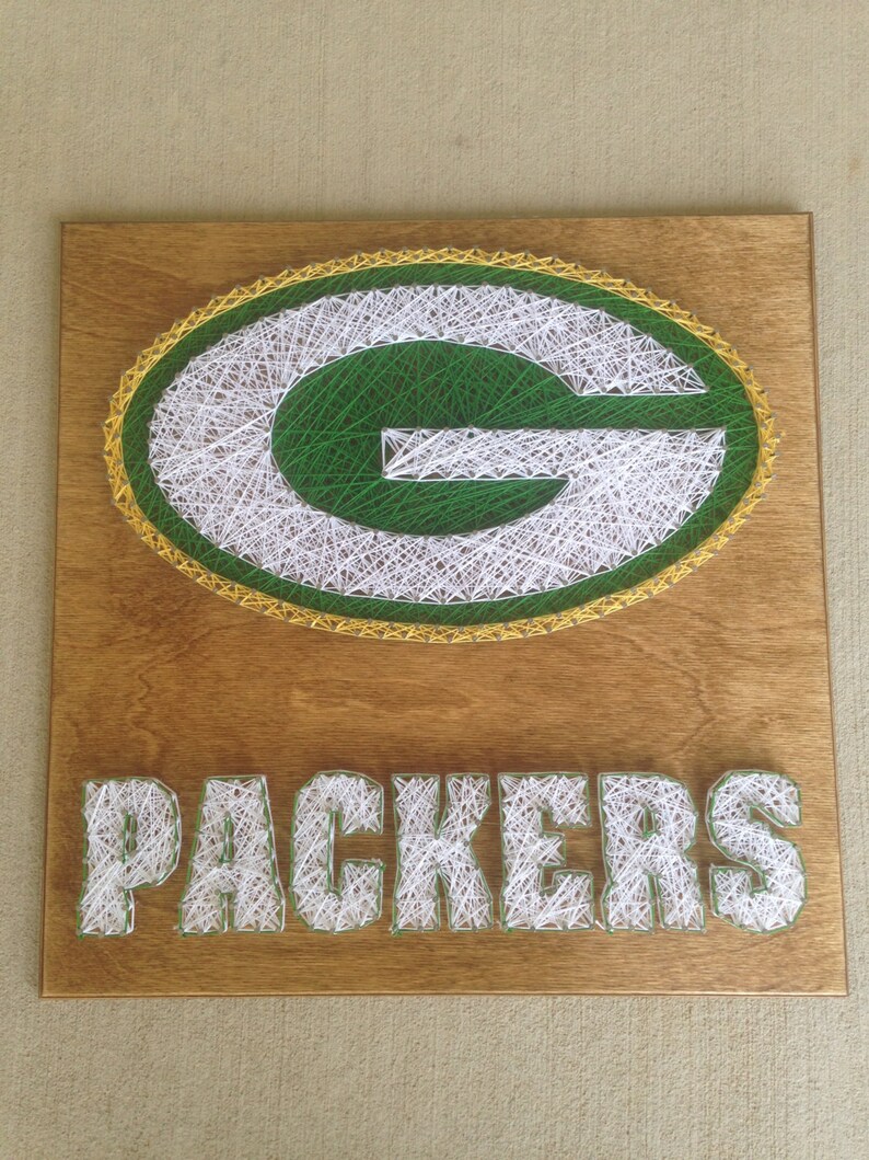 Custom Made to Order Green Bay Packer String Art Board - Etsy
