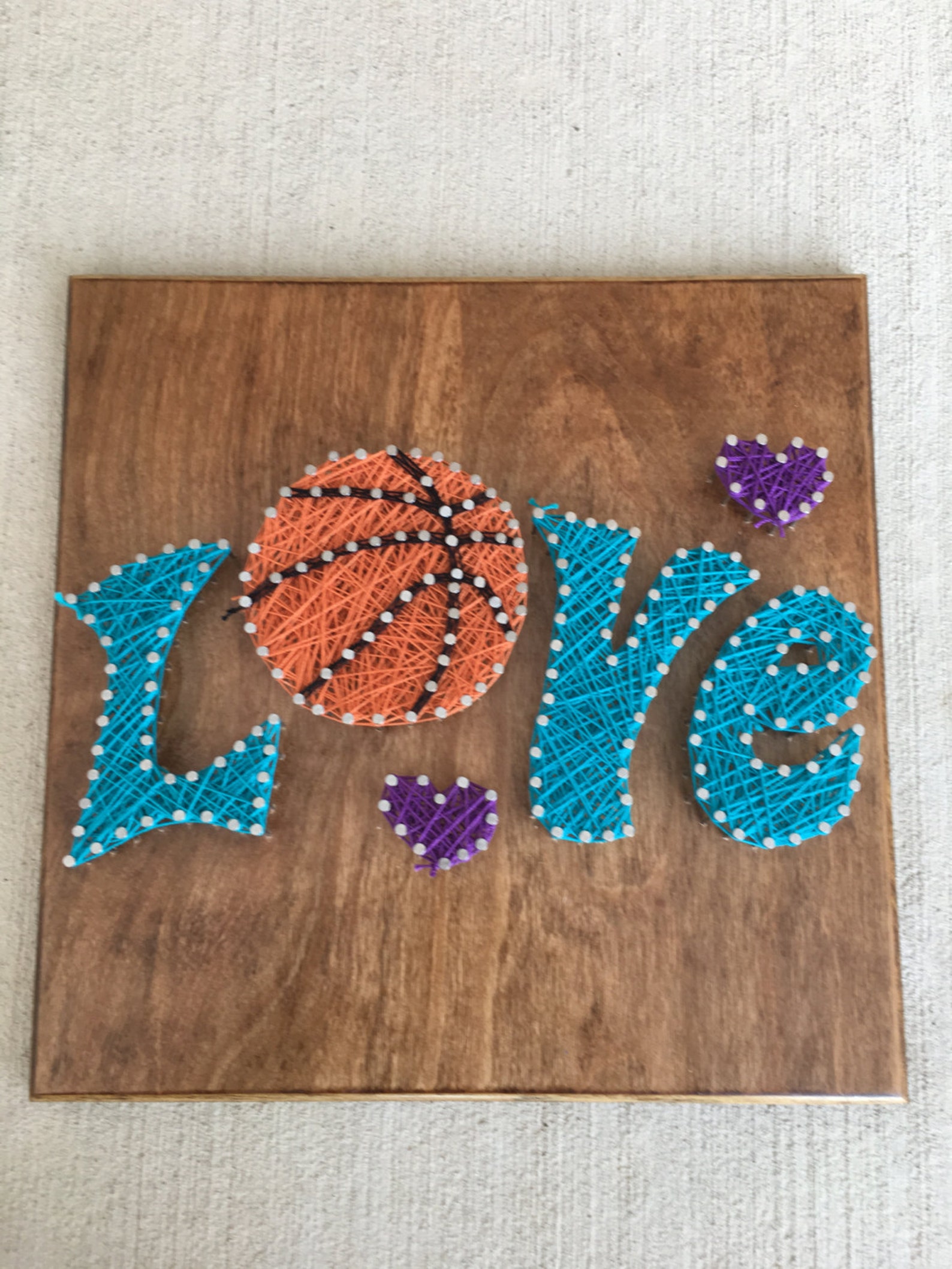 Made to Order Love Basketball String Art Board | Etsy