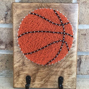 Custom Made to Order Basketball String Art Board With Single Hooks for ...