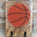 Custom Made to Order Basketball String Art Board With Single - Etsy