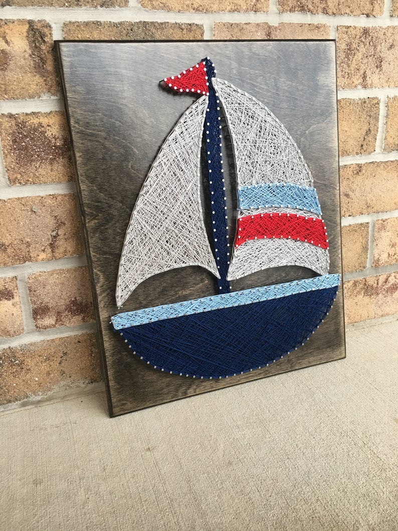 Sailboat String Art | Etsy