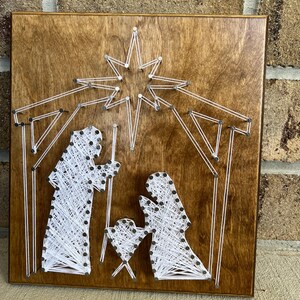 Custom Made to Order Nativity Scene Christmas String Art Board - Etsy