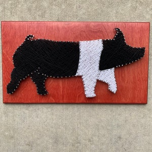 Custom Made to Order Pig String Art - Etsy
