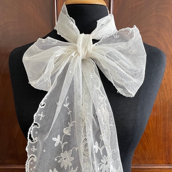 Antique Lace Scarf - Etsy