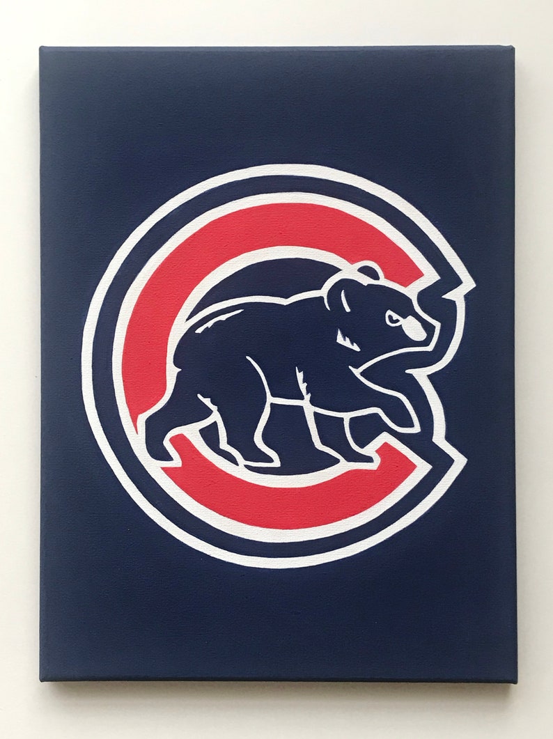 MLB Team Logo Canvas Painting Cualquier equipo Yankees, Dodgers, Cubs ...