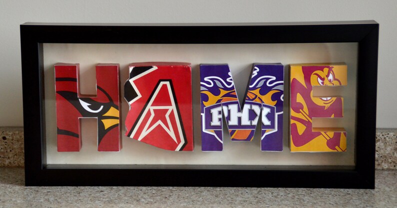 Hometown Sports Team Shadowbox - Etsy