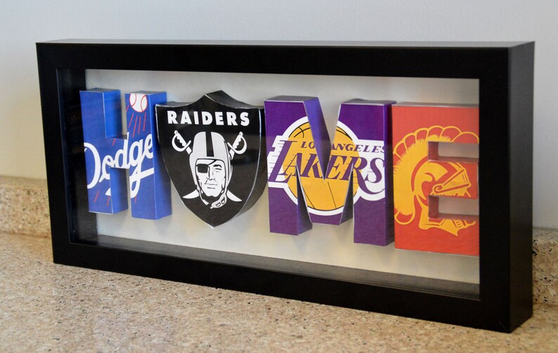 Hometown Sports Team Shadowbox - Etsy