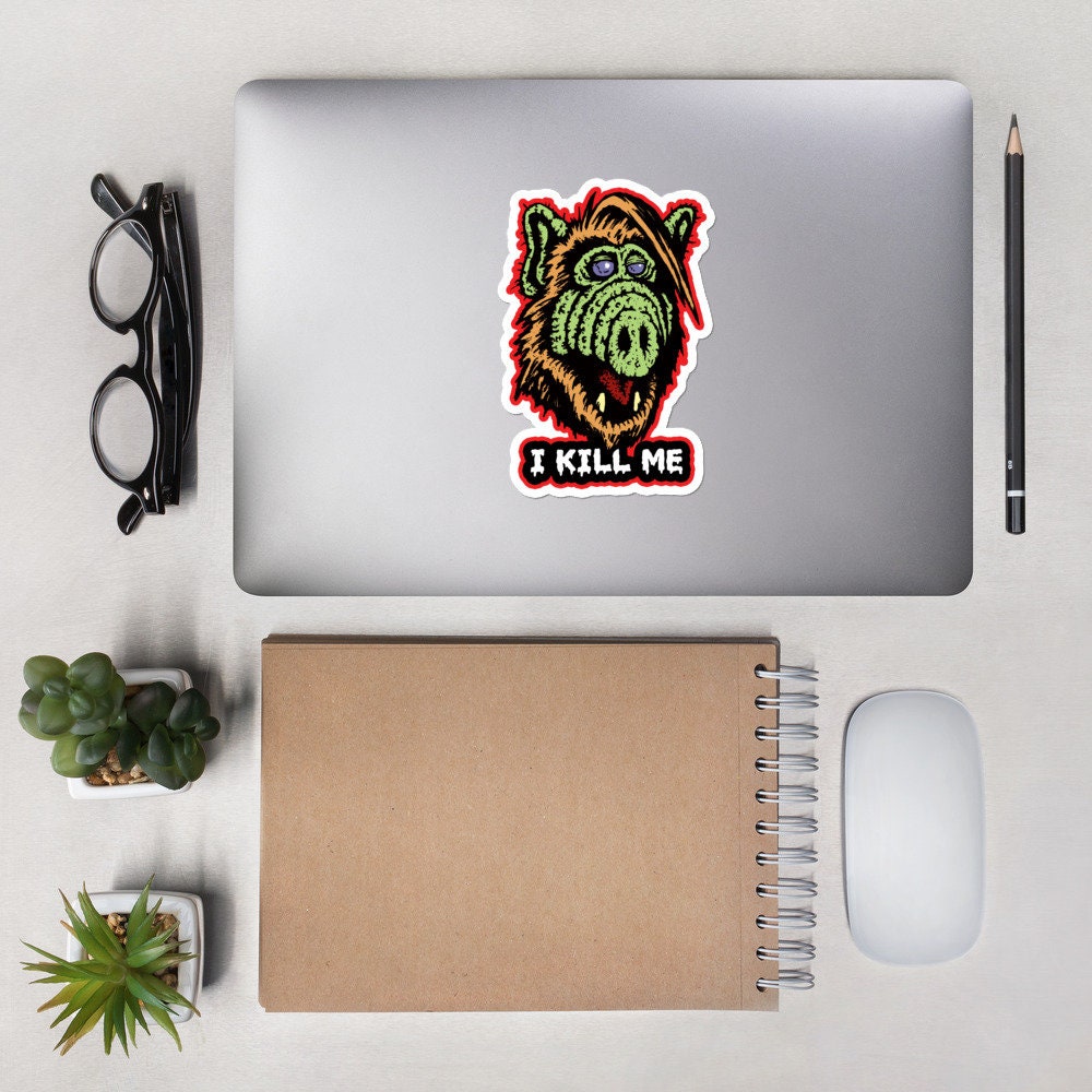 Alf Zombie - I Kill Me Sticker - Etsy