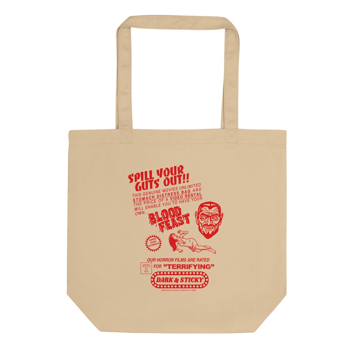 SPILL YOUR GUTS Out! Barf Bag- Eco Tote Bag | Horror, Splatter Horror ...