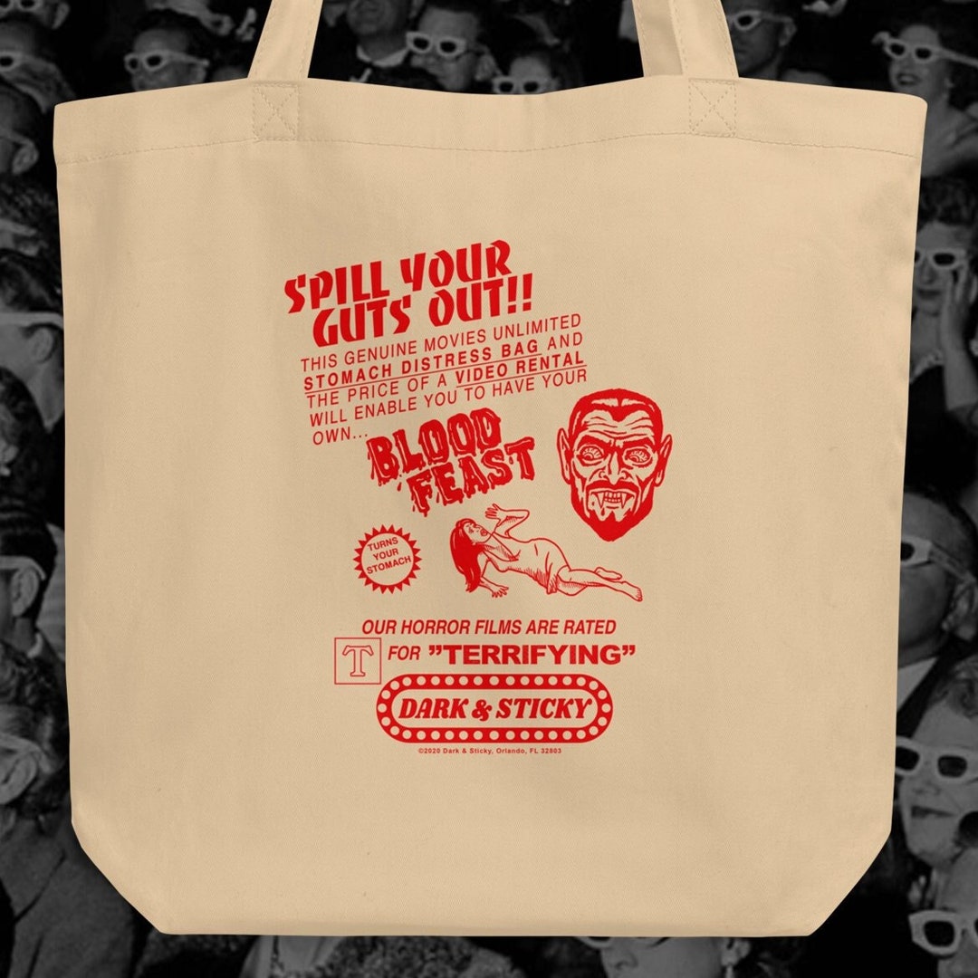 SPILL YOUR GUTS Out! Barf Bag- Eco Tote Bag | Horror, Splatter Horror ...