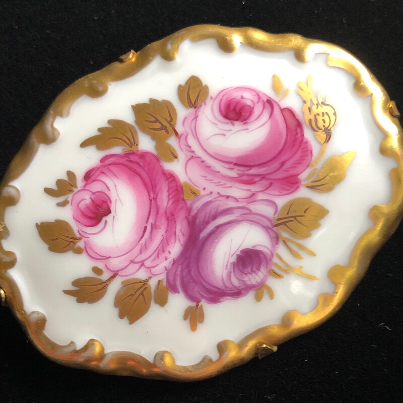 Porcelain Brooch - Etsy