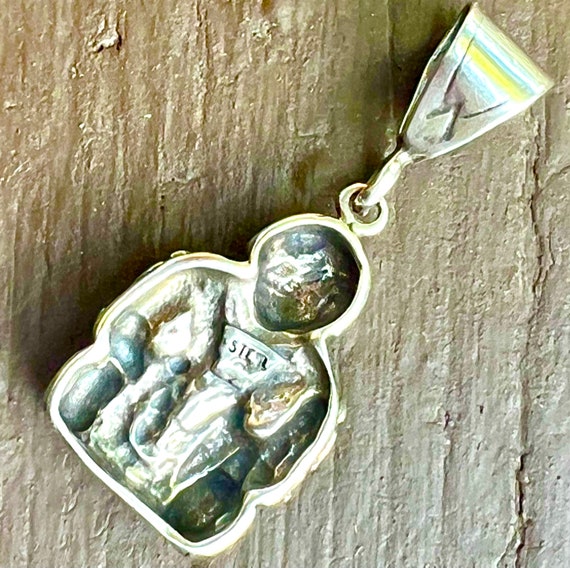 Carol Felley- Pueblo Storyteller Pendant-Sterling Sil… - Gem