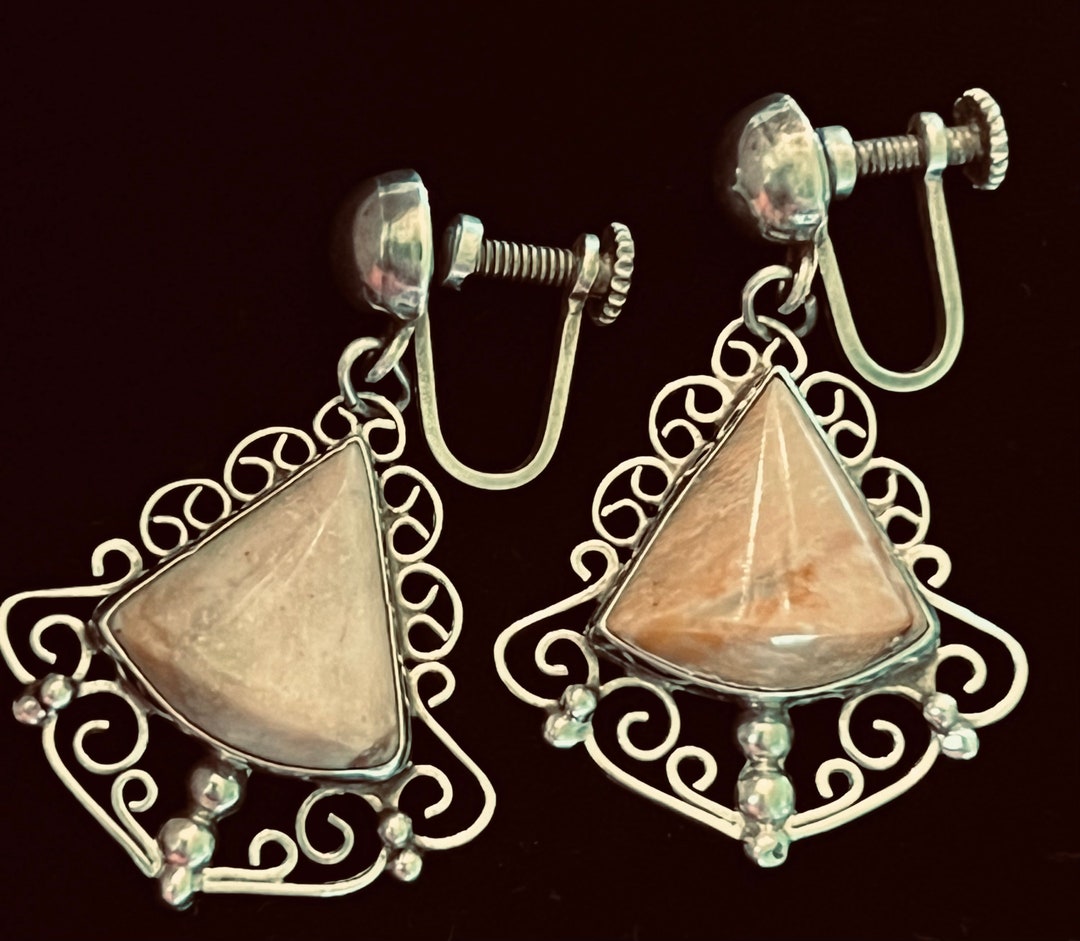 1925-1935, Cuernavaca, Mexico-mexican Jasper & Sterling Silver (crown ...