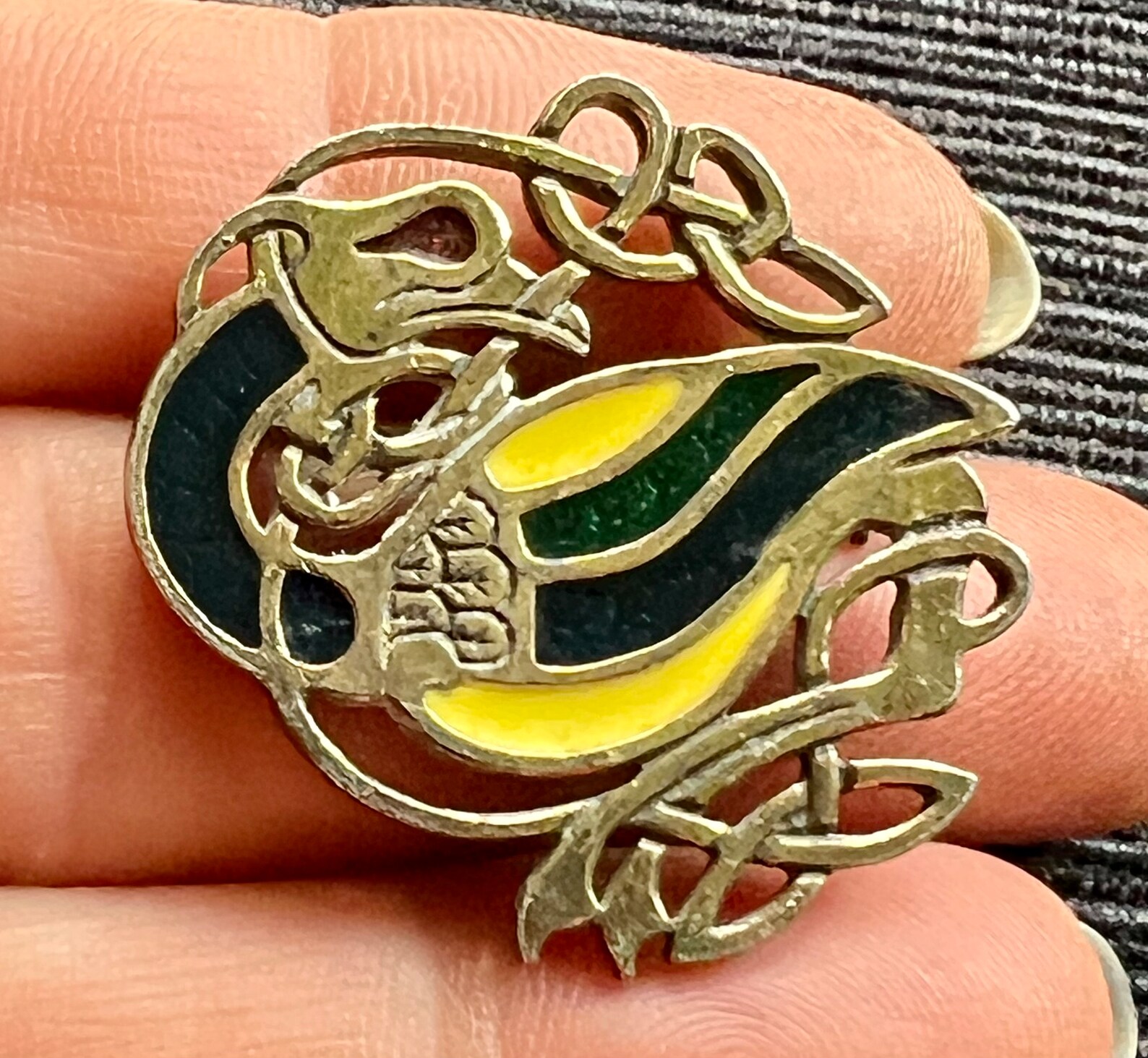 Miracle Jewelry- Book of Kells Swan Brooch (birmingham, England/1980s ...