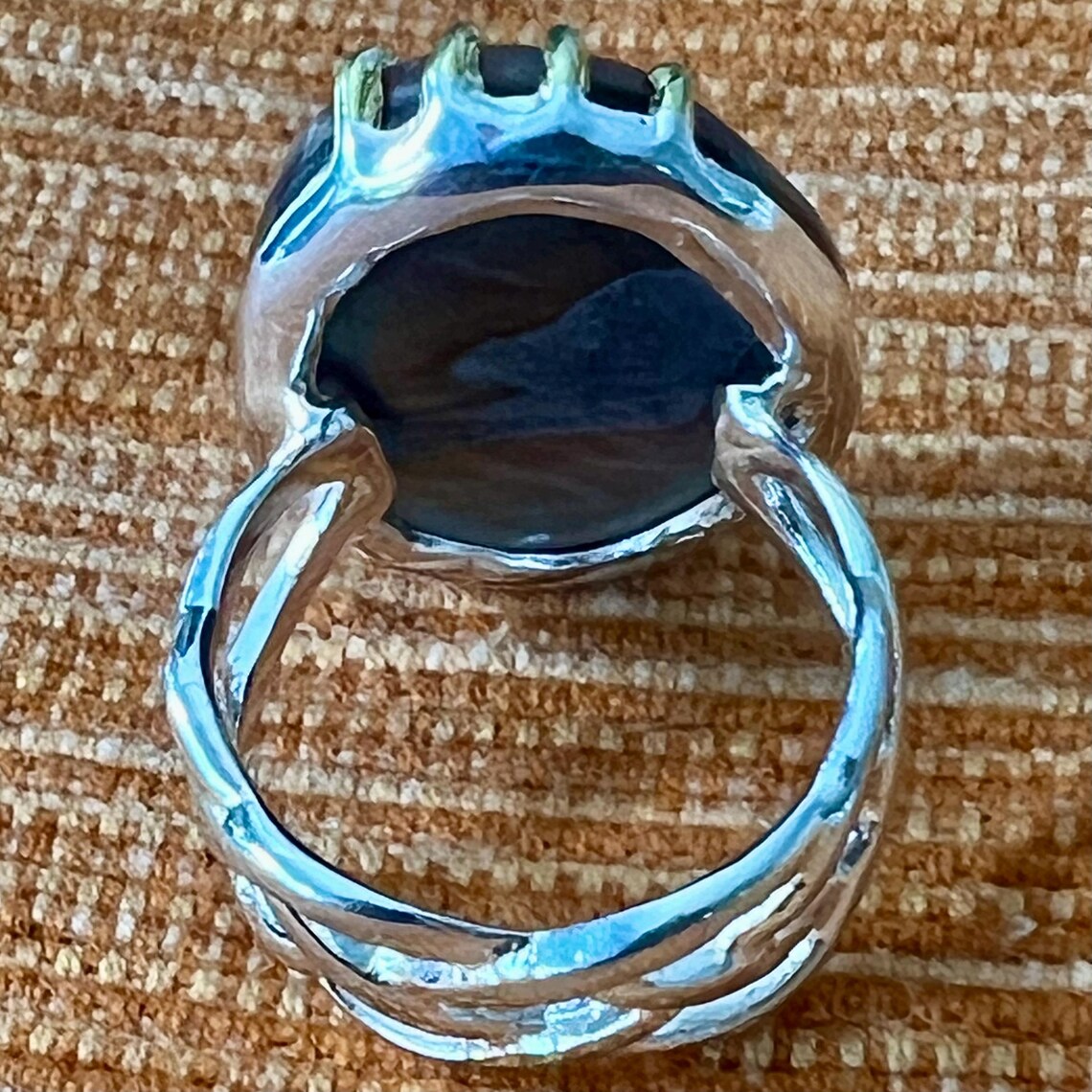 Mabe Pearl & Sterling Silver-the Queen of Gems (size 9, Face of Ring 1 ...