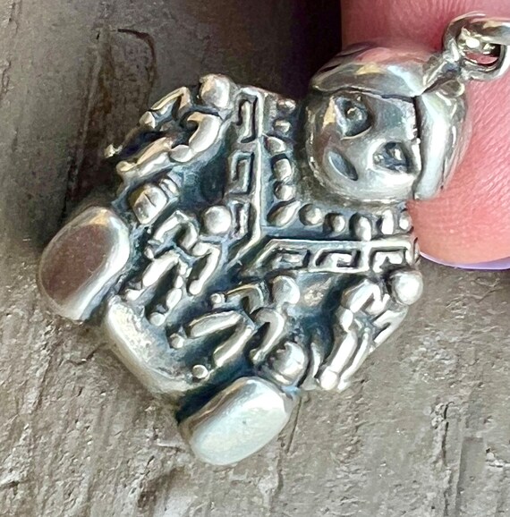 Carol Felley- Pueblo Storyteller Pendant-Sterling Sil… - Gem