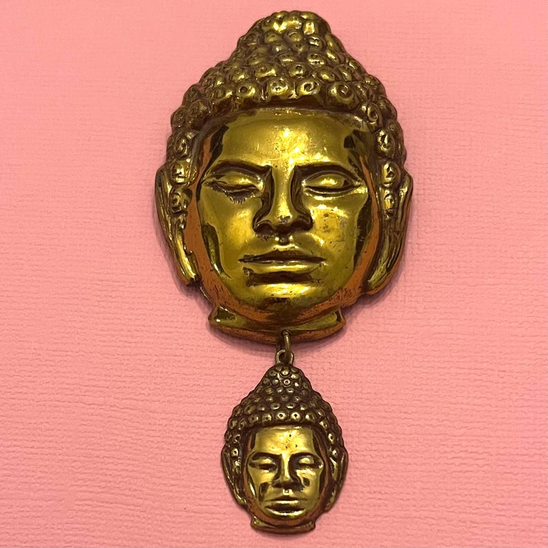 Buddha and His Mini Me (pressed Copper, 1980s) Spead the Peace and ...