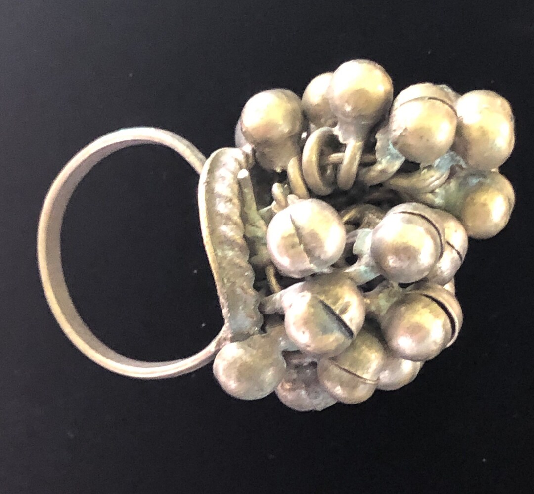 Kuchi Tinkling Bell Ring- (german Silver Size 7) Older Design 1950s ...