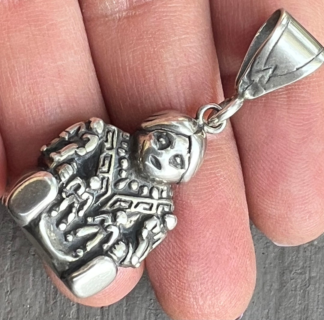 Carol Felley- Pueblo Storyteller Pendant-sterling Silver (1985-1995) 1. ...