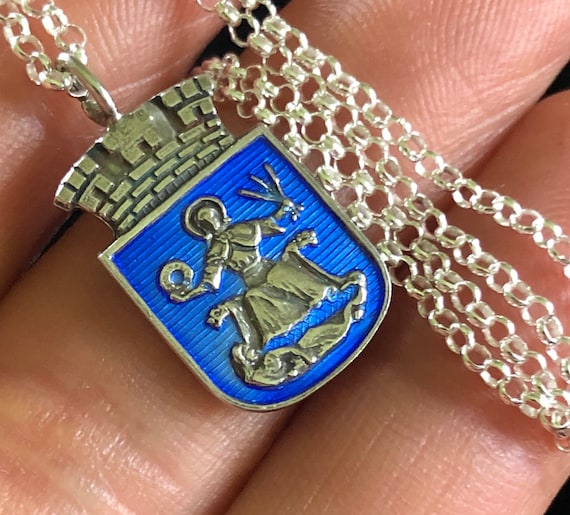 Medieval Heraldry- David Andersen-(.80”) Sterling Sil… - Gem