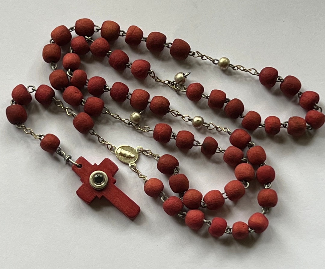 The Infant Jesus of Prague-hand Crafted Rose Petal Bead Rosary With ...