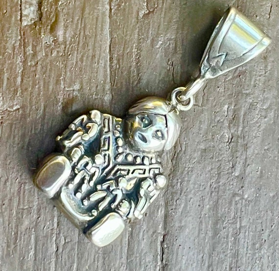 Carol Felley- Pueblo Storyteller Pendant-Sterling Sil… - Gem