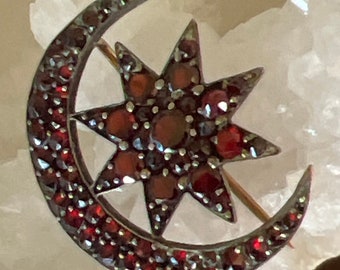 Bohemian Garnet Pin - Etsy