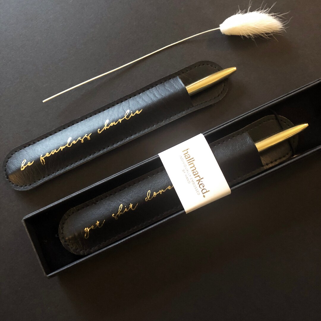 Personalised Hand Embossed Pen Set | HEP001 - Etsy UK