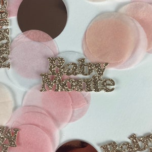 Personalised ANY TEXT Party Table Confetti Rainbow | Custom Wedding ...