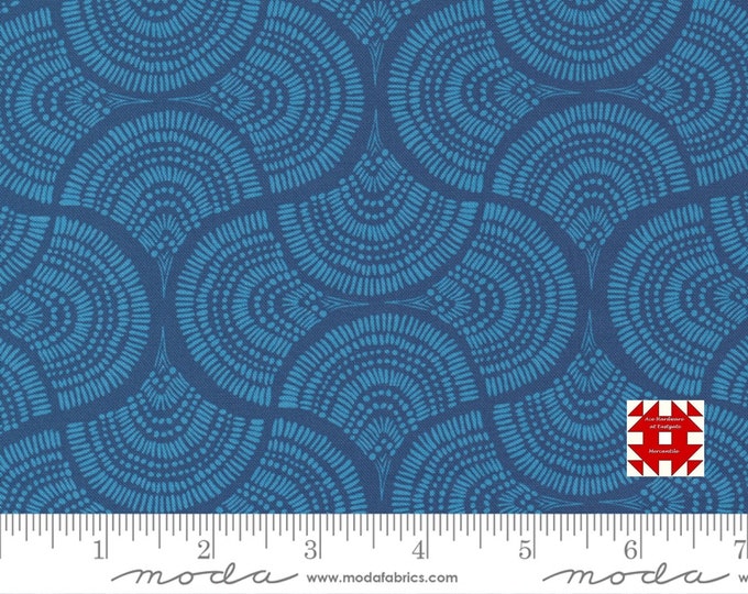 Moda Lady Bird by Crystal Manning Geometric Print in Navy Item 11874 16 ...