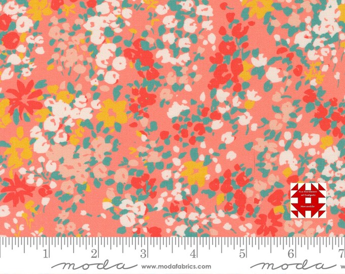 Moda Lady Bird by Crystal Manning - Floral Print in Melon (item # 11872 ...