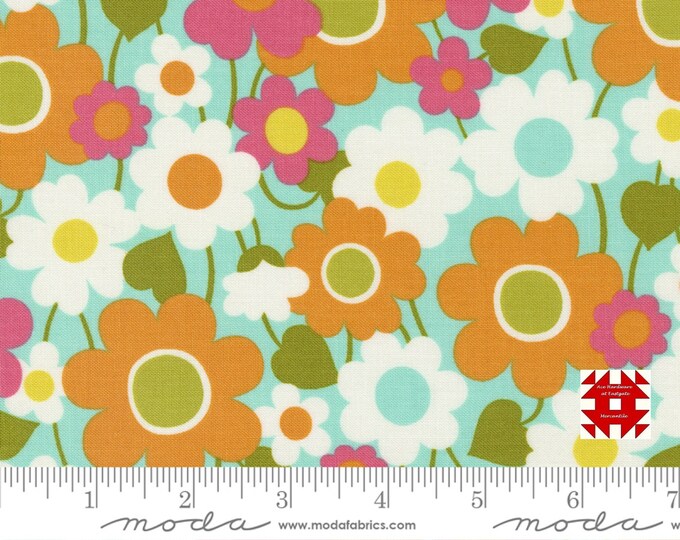 Moda Flower Power by Maureen Mccormick Groovy Garden Floral Print on ...