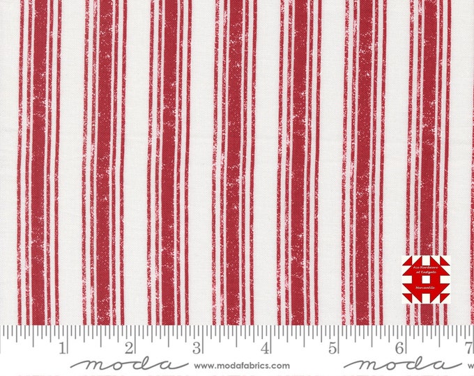 Moda Old Glory by Lella Boutique - Rural Stripe Print on Red (item ...