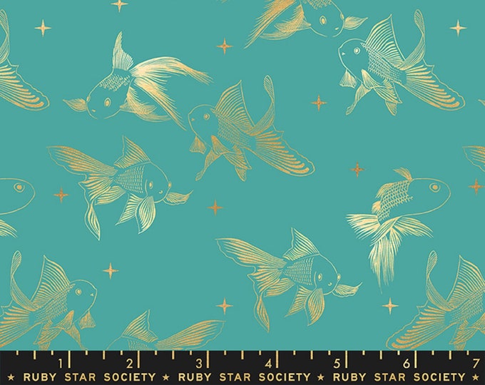 Ruby Star Society Curio by Melody Miller - Goldfish Print on Succulent ...