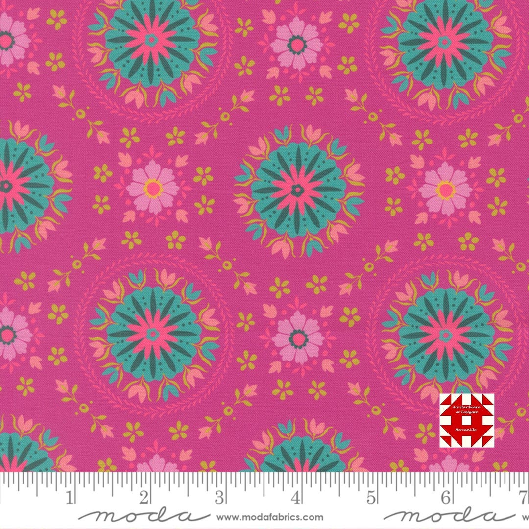 Moda Parlor by Crystal Manning - Mandala Print on Passion Fruit (item ...
