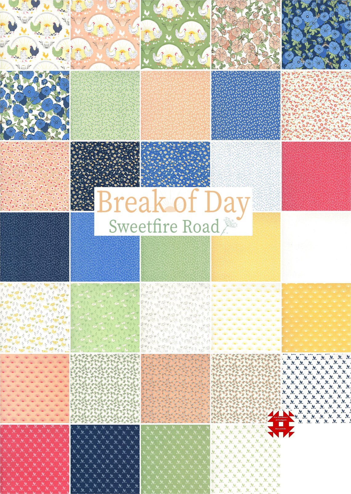 Moda Break of Day Jelly Roll by Jackie Macdonald of Sweetfire - Etsy