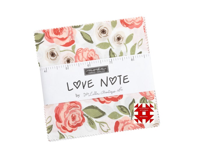 Moda Love Note Charm Pack by Lella Boutique - Etsy