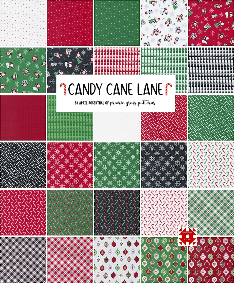 Moda Candy Cane Lane Layer Cake by April Rosenthal - Etsy