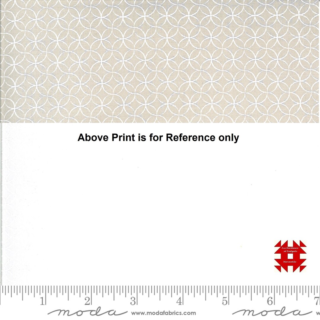 Moda Spring Brook by Corey Yoder White Orange Peel Print on White item ...