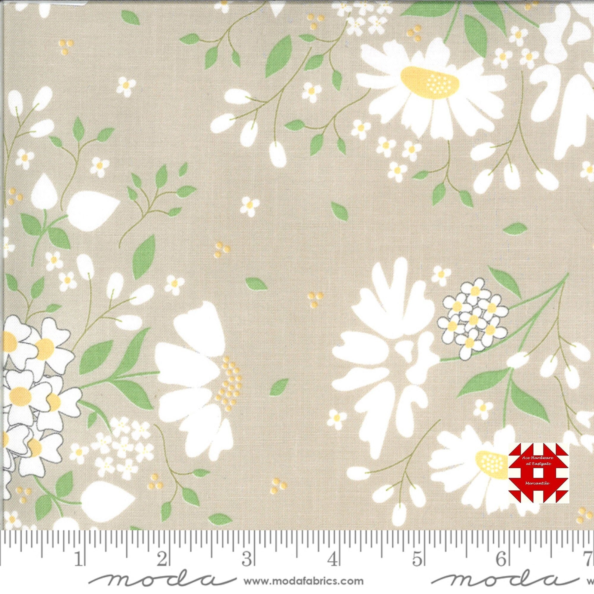 Moda Spring Brook by Corey Yoder Floral Bouquet in Stone | Etsy