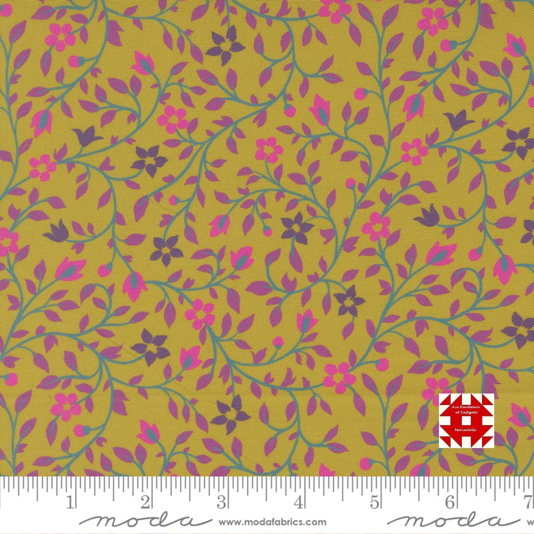 Moda Parlor by Crystal Manning - Serenity Print on Pesto (item #11965 ...